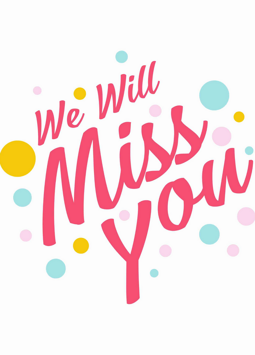 We Will Miss You Voice Card – Record a Card